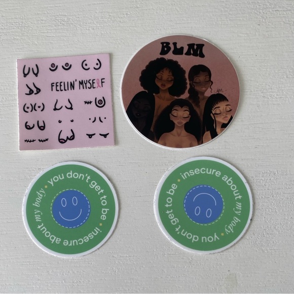 Other | Nwt Sticker Set 4 Of Feminist And Blm Sentiments | Poshmark
